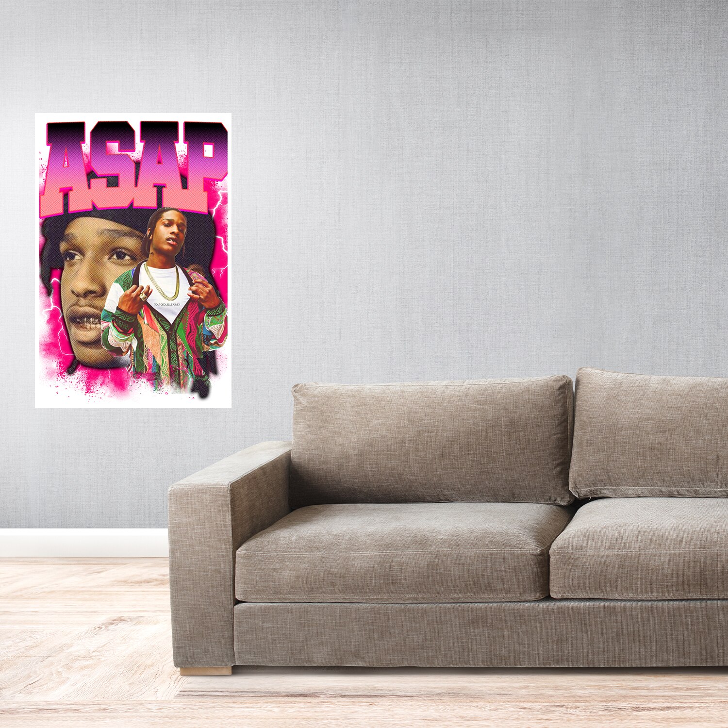 Sticker decorativ perete, ASAP ROCKY model 9, lungime 40 cm - eMAG.ro