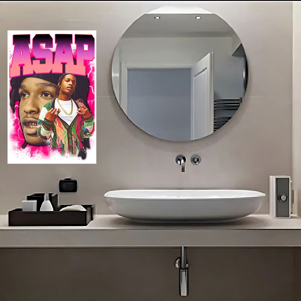 Sticker decorativ perete, ASAP ROCKY model 9, lungime 40 cm - eMAG.ro