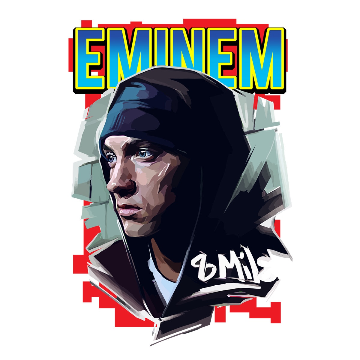 Sticker decorativ perete, Eminem model 2, lungime 30 cm - eMAG.ro