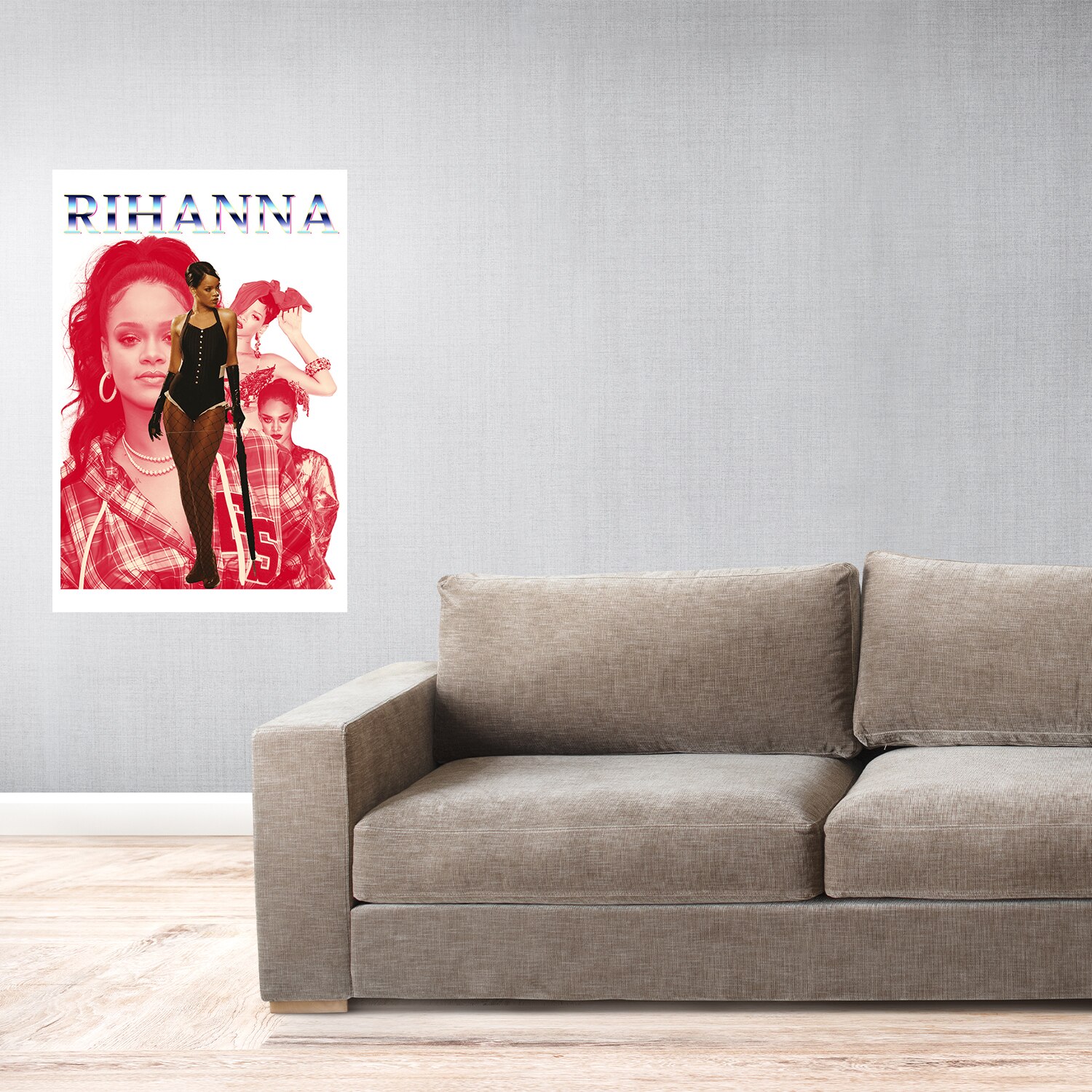 Sticker decorativ perete, Rihanna keep your eyes on the finish line ...