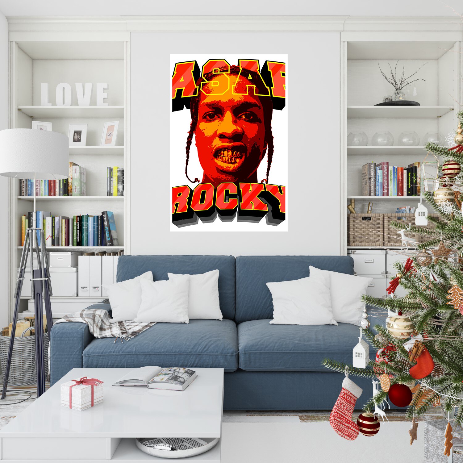 Sticker decorativ perete, ASAP Rocky model 4, lungime 40 cm - eMAG.ro