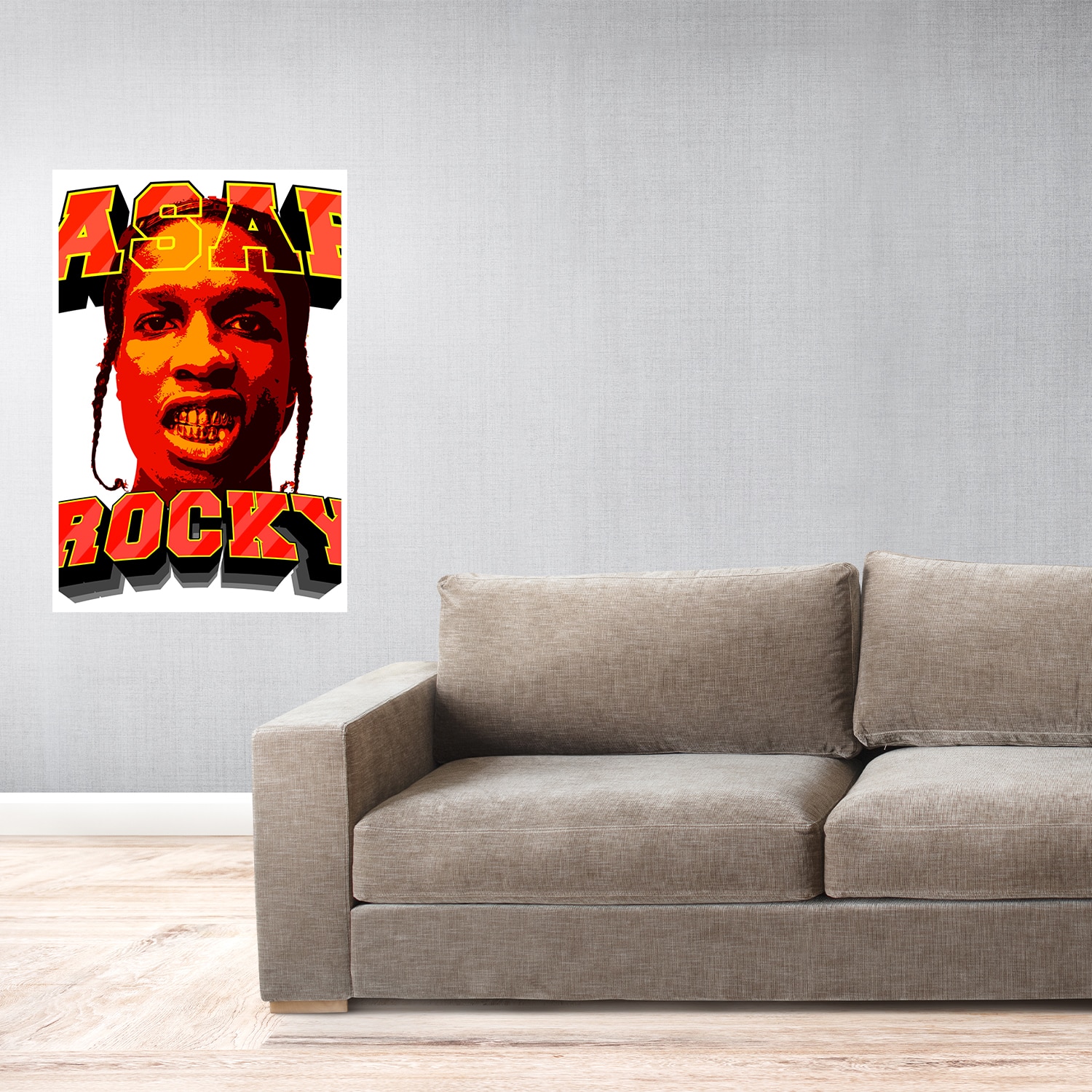 Sticker decorativ perete, ASAP Rocky model 4, lungime 40 cm - eMAG.ro
