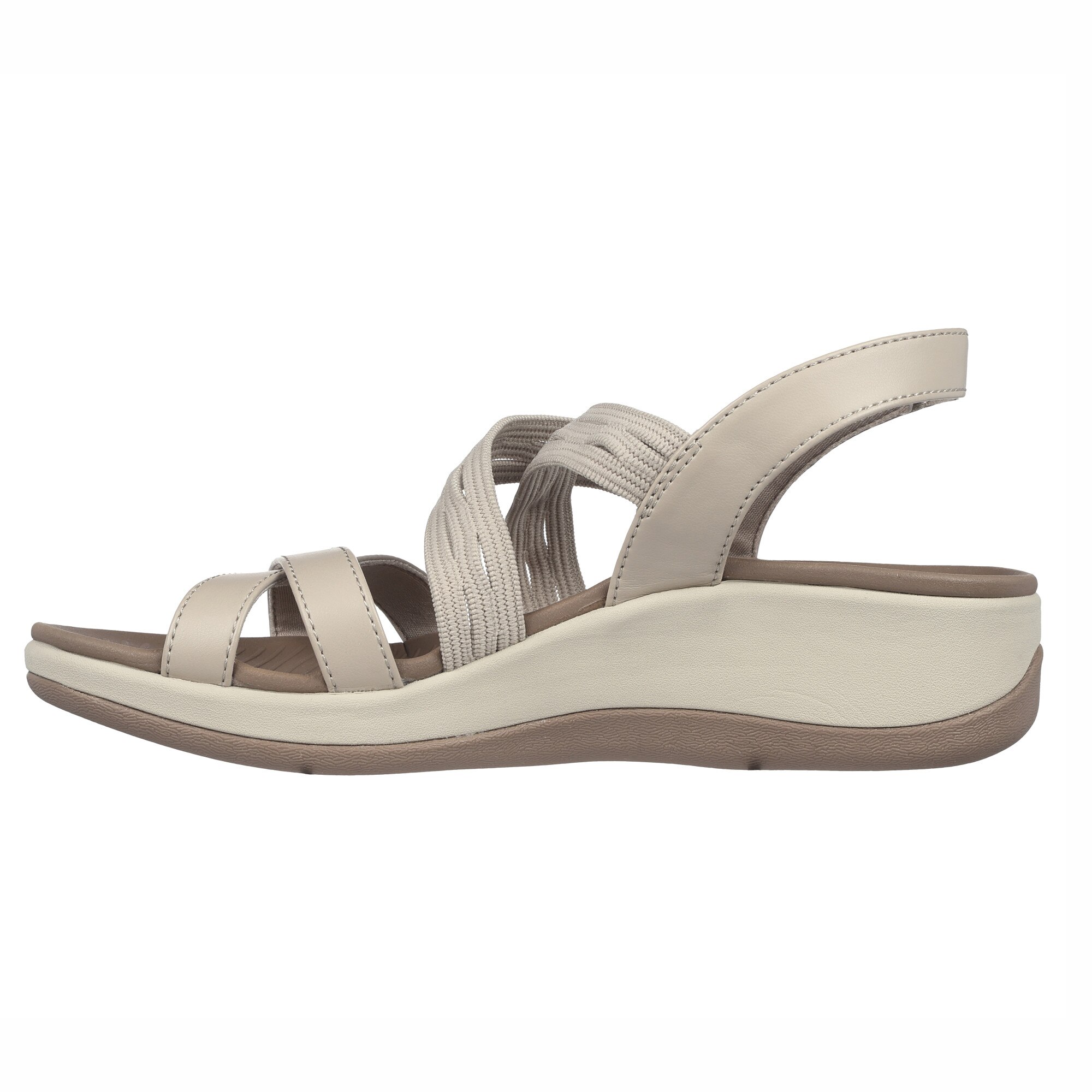 Sandale dama ARCH FIT SUNSHINE LUXE LADY 163387 bej, Skechers, 38 EU ...