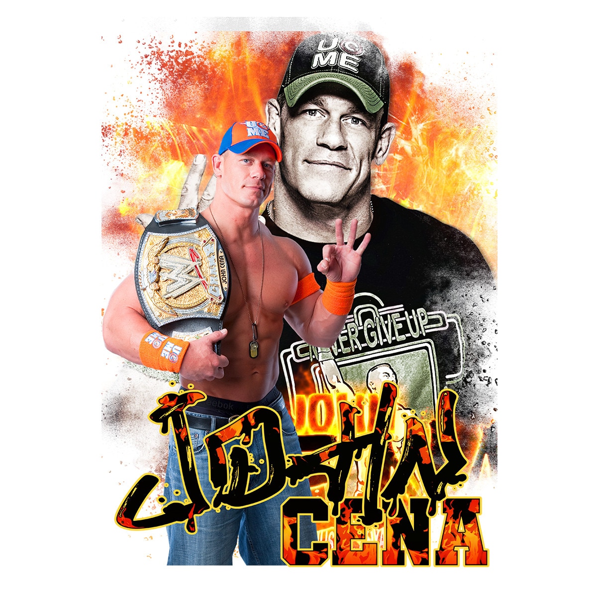 Sticker decorativ perete, Jhon Cena model 5, lungime 40 cm - eMAG.ro