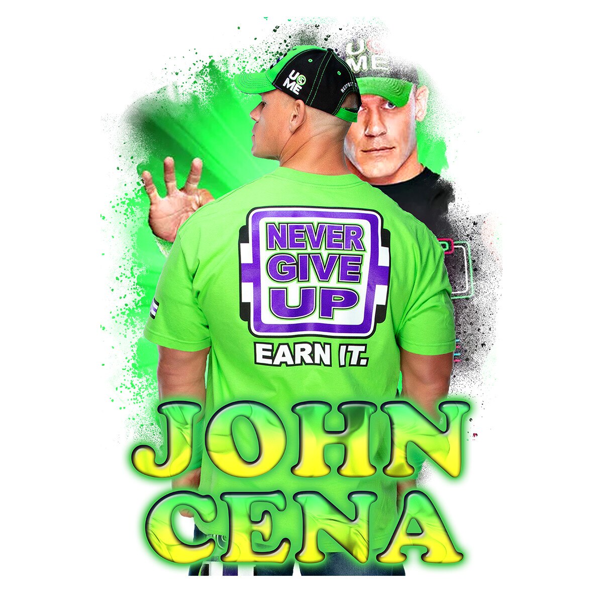 Sticker decorativ perete, Jhon Cena model 4, lungime 30 cm - eMAG.ro