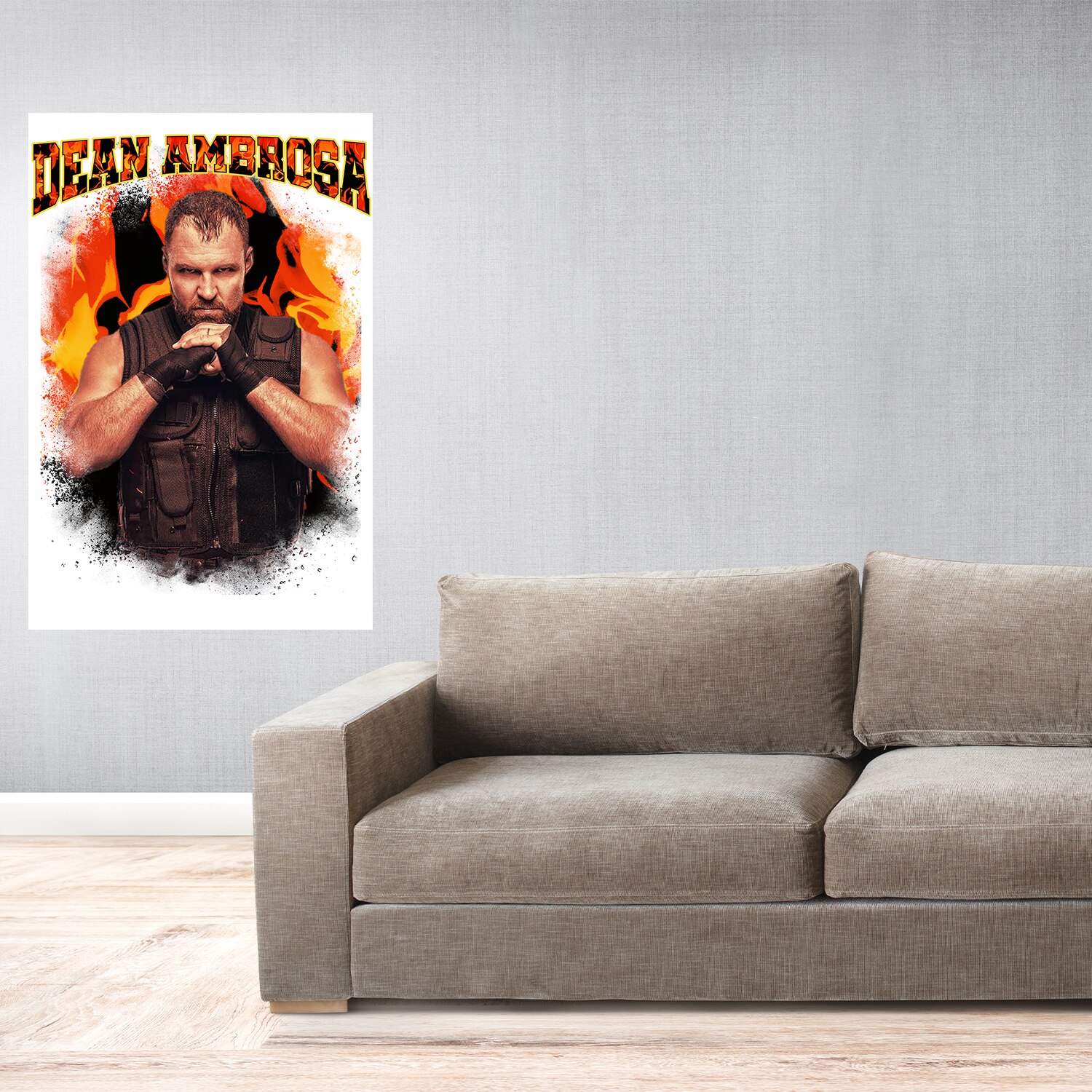 Sticker decorativ perete, Dean Ambrose model 2, lungime 40 cm - eMAG.ro