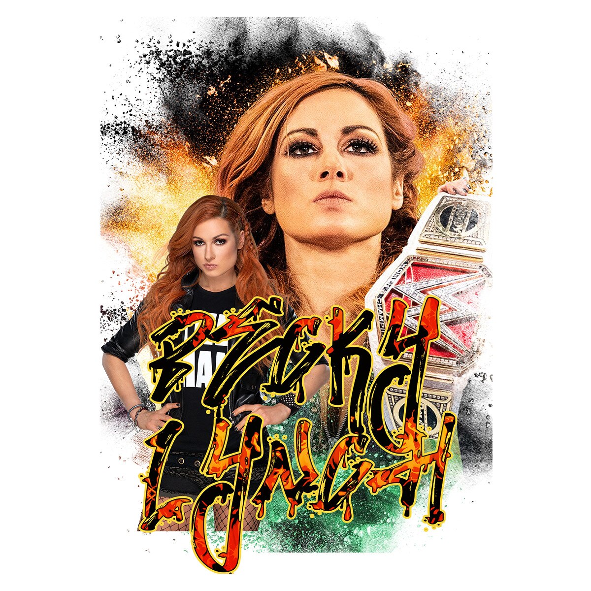Sticker decorativ perete, Becky Lynch model 4, lungime 40 cm - eMAG.ro
