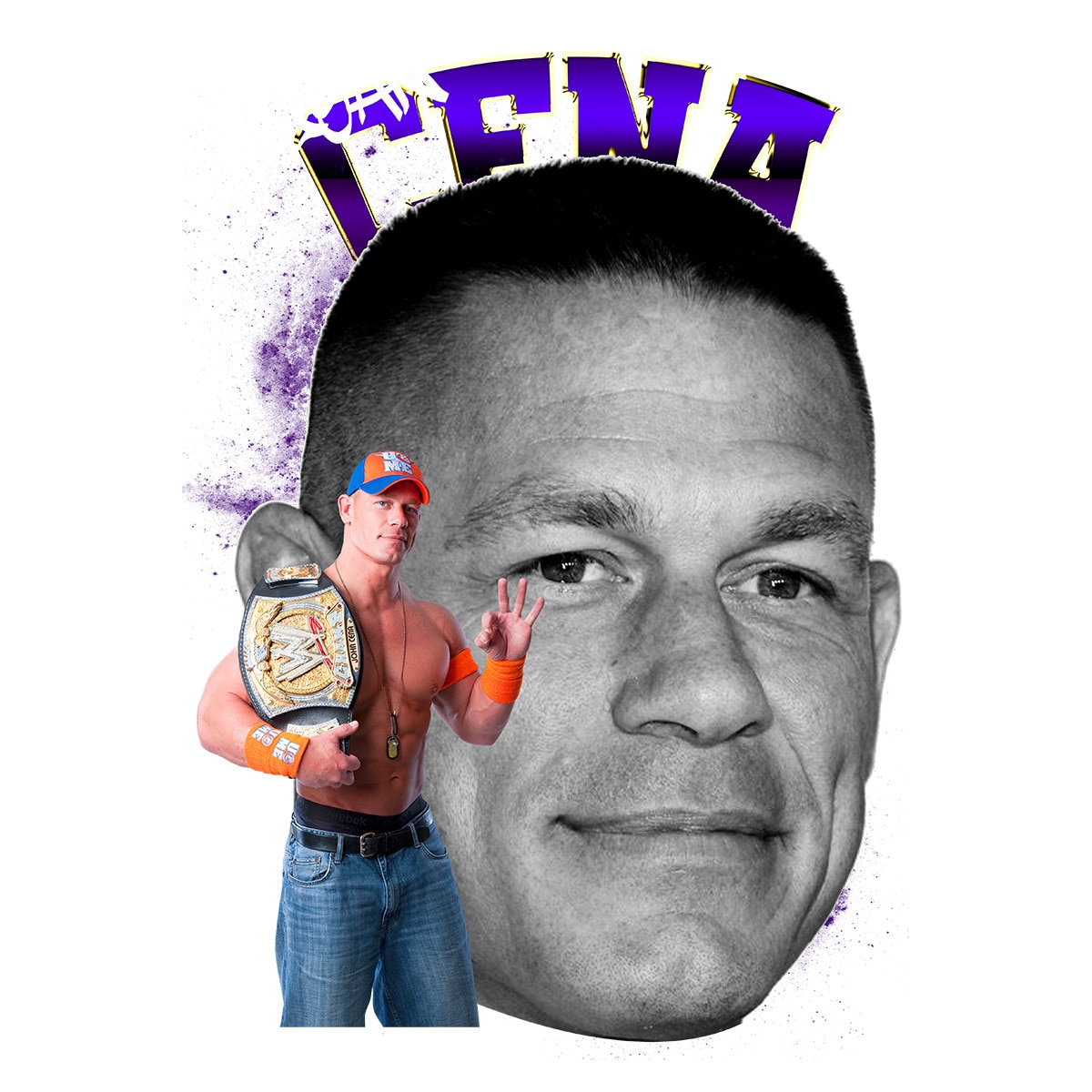 Sticker decorativ perete, Jhon Cena model 9, lungime 40 cm - eMAG.ro