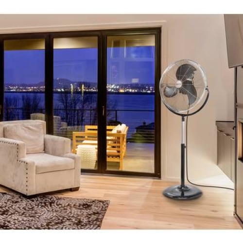 Ventilator, Sygonix, 140 W, 54 x 130 cm, Negru/Argintiu - eMAG.ro