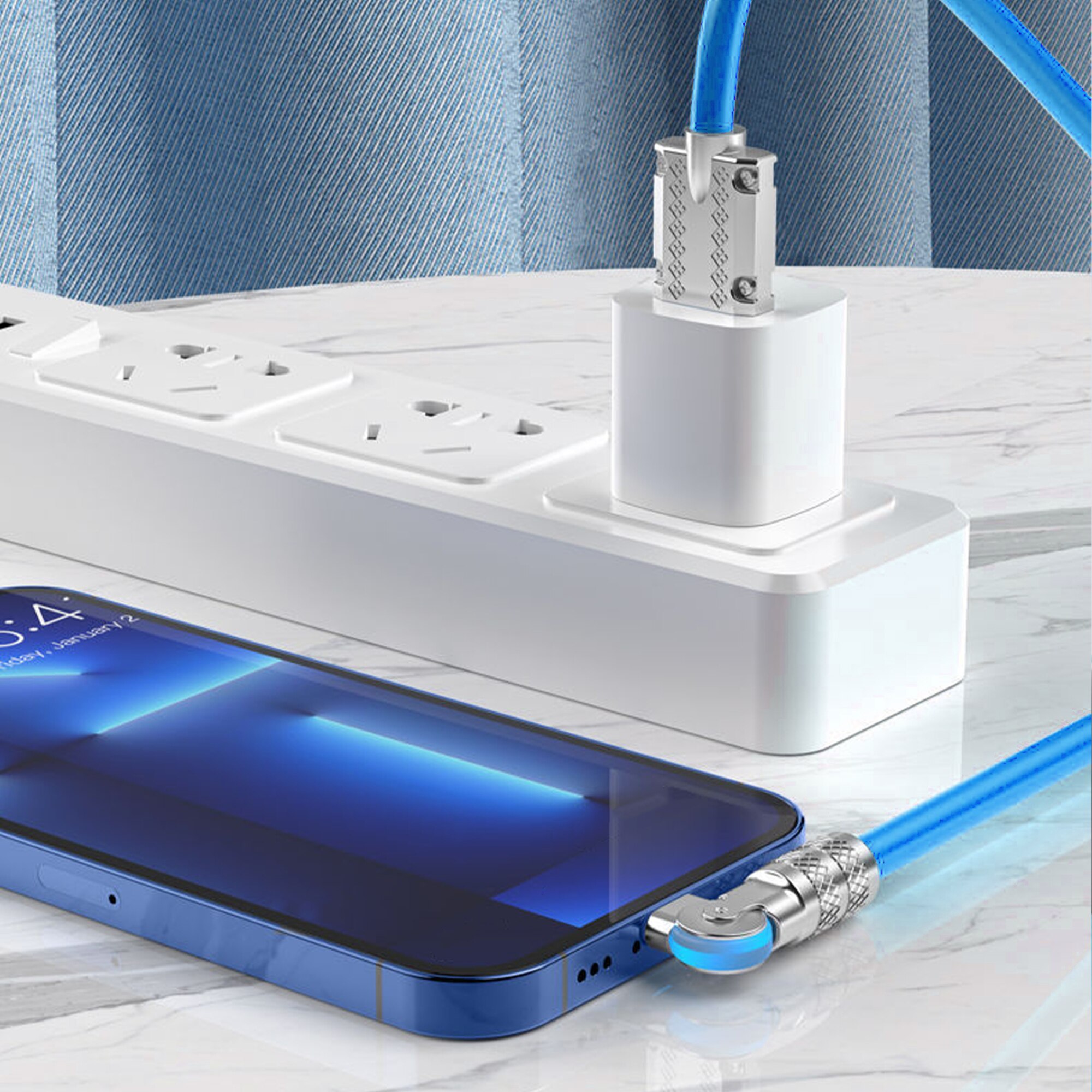 Cablu Date si Incarcare Rapida Timebox, 120W, Rotire 180 grade, QC 3.0 ...