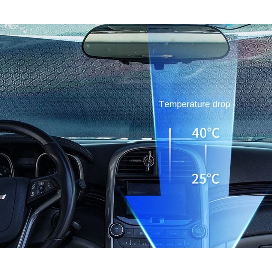 Parasolar auto cu ventuze, retractabil, argintiu, 68 cm x 125 cm ...