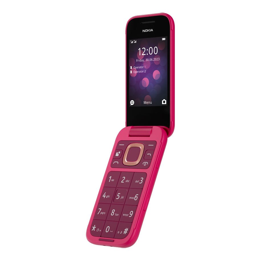 Elefon mobil Nokia 2660 Flip, Dual SIM, 4G, Pop Pink - eMAG.ro