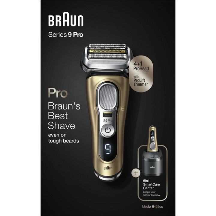 Braun Series 9 Pro 9469cc férfi elektromos borotva, 4+1 borotvafej ...