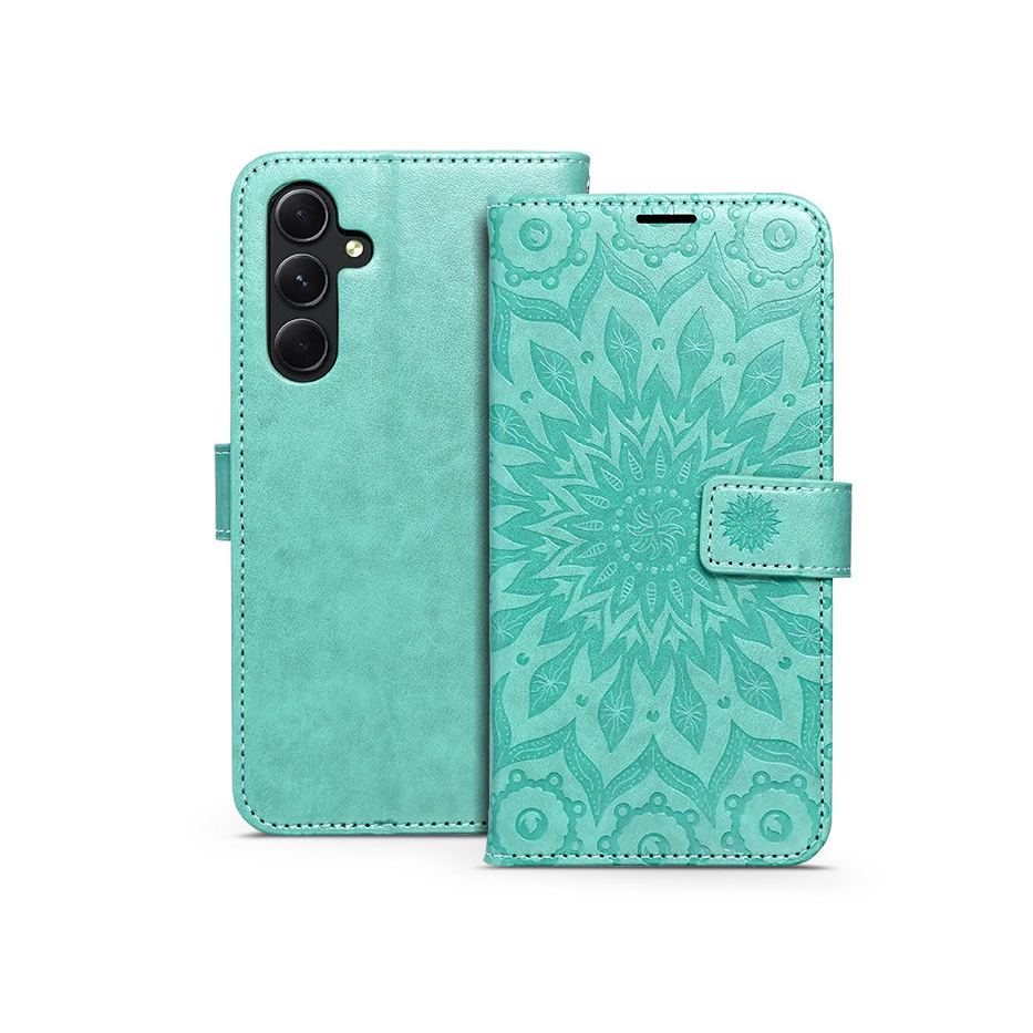 Mezzo Book Flip bőrtok - Samsung SM-A546 Galaxy A54 5G - mandala zöld ...