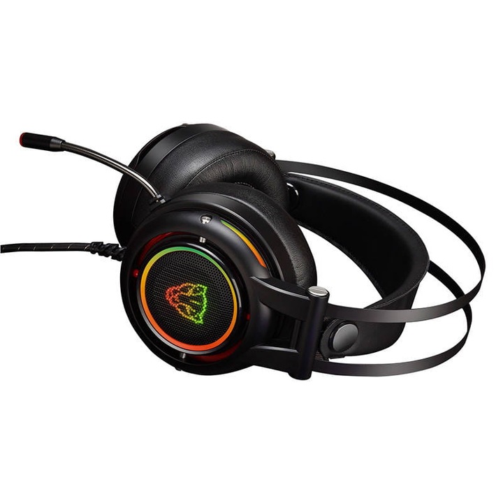 Casti de gaming Motospeed H18 PRO USB RGB, Negru - eMAG.ro