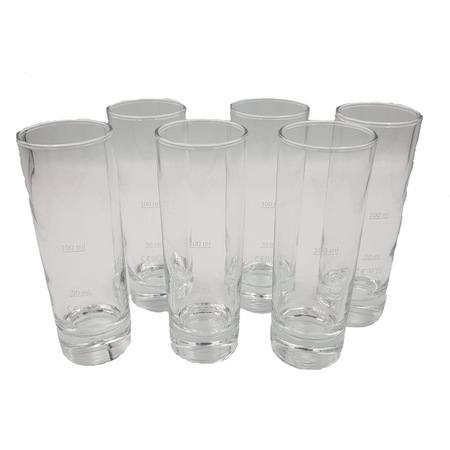 Pahare gradate la 50 ml si 100 ml set de 6 bucati - eMAG.ro