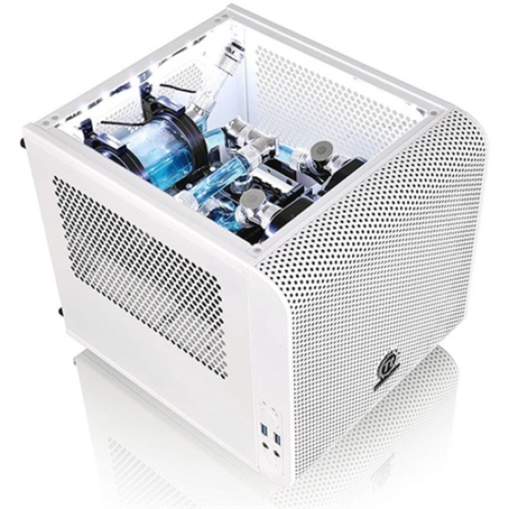 Carcasa PC Thermaltake Core V1 Snow Edition (CA-1B8-00S6WN-01), Mini ...