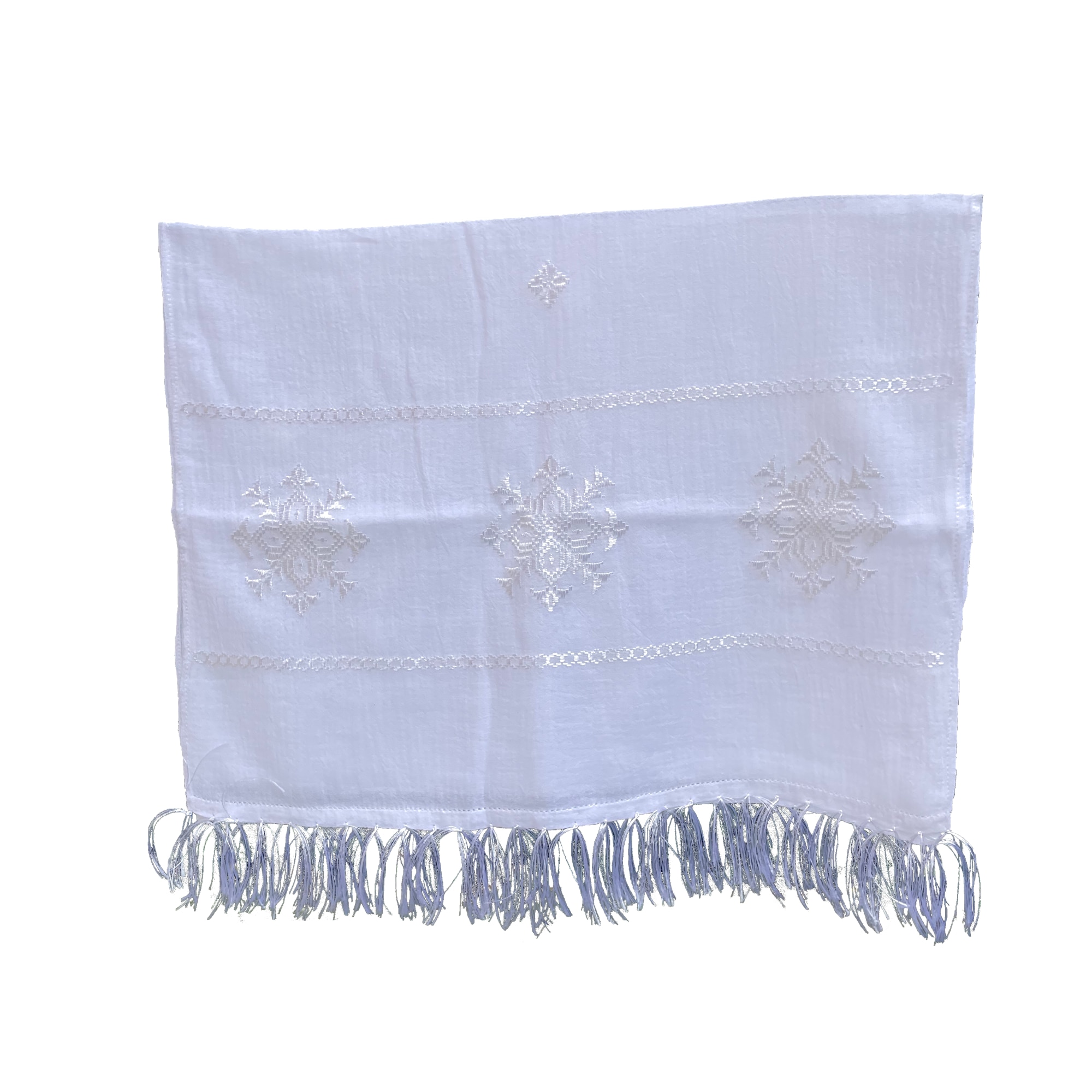 Marama traditonala din panza topita, brodata manual cu fir de matase ...