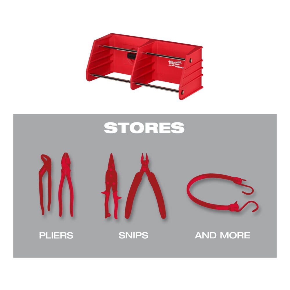 Suport pentru clesti, 89 x 241 x 127 mm, sistem PACKOUT, Milwaukee ...