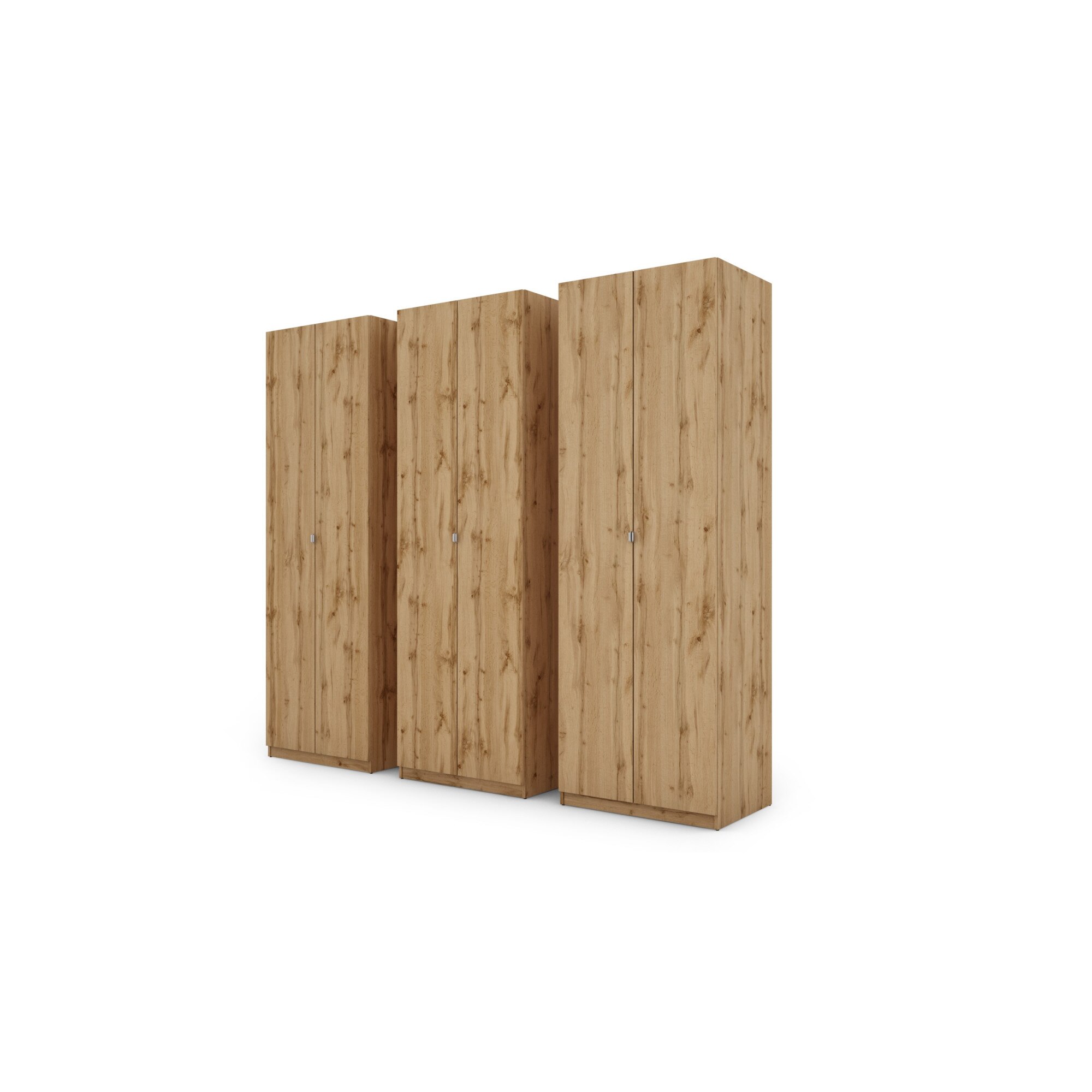 Dulap, Meblast, Premium lucrate manual, Stejar, Sonoma, MDF, cu oglinda ...
