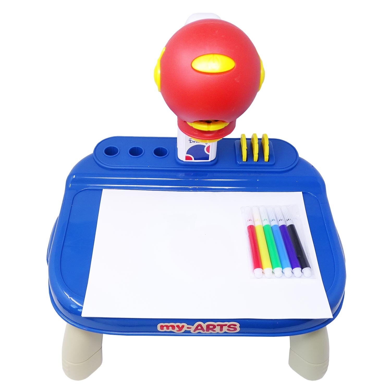 Tabla Albastra cu proiector 32 imagini, pentru copii, SALAMANDRA KIDS ...