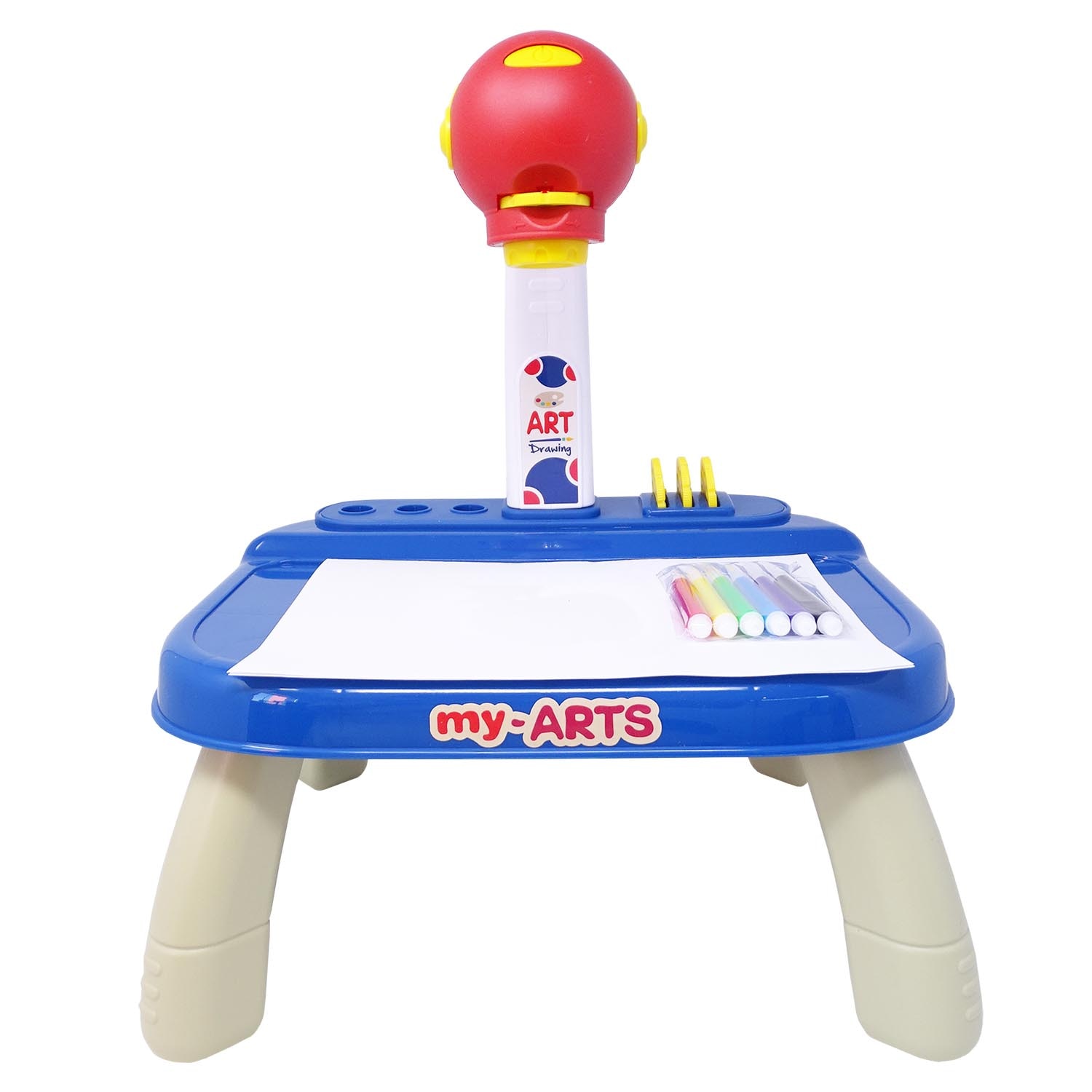 Tabla Albastra cu proiector 32 imagini, pentru copii, SALAMANDRA KIDS ...