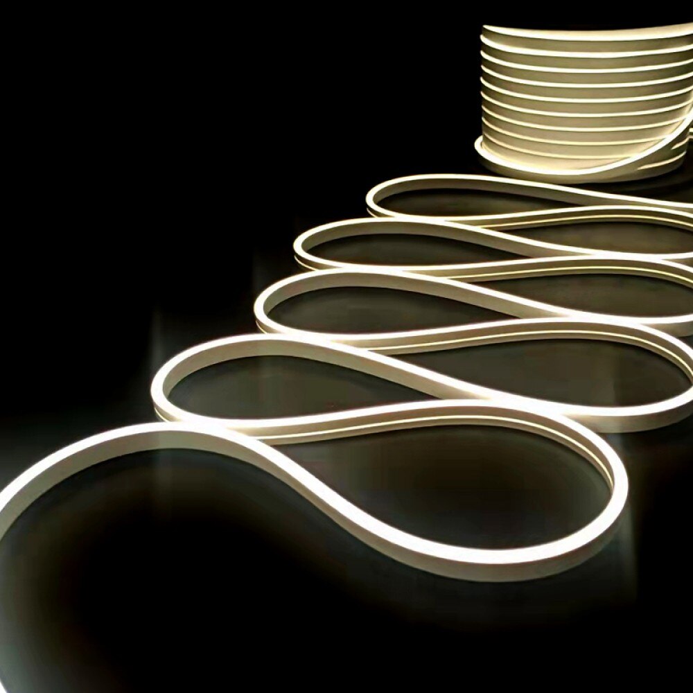 Banda neon flex lumina neutra, 8w/m, 6*12mm, 2835, 12V, IP65 - eMAG.ro