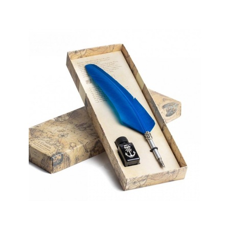 Set de scris cu pana, decoratiune ancora - eMAG.ro