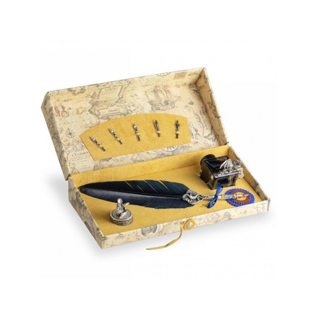 Set de scris "old writing" cu pana si calimara - eMAG.ro