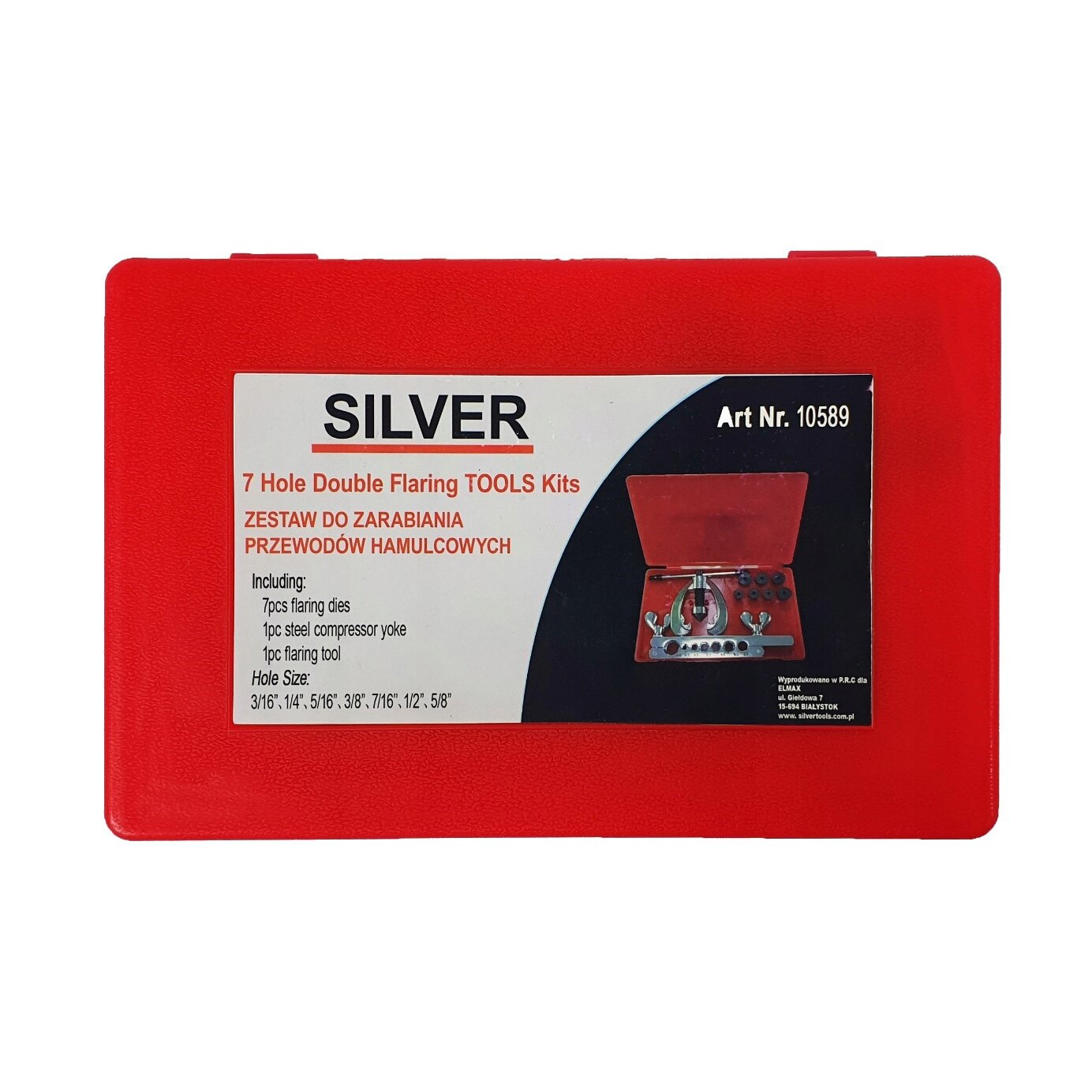 Trusa bercuit conducte frana, 1/4, 1/2, 9 piese, Silver - eMAG.ro
