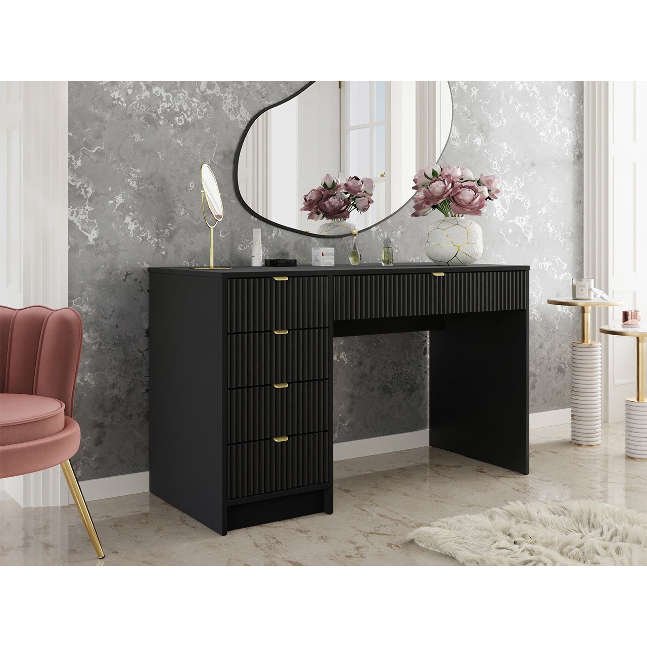 Birou Razimo, MIRJAN24, negru, 120x55x76 - eMAG.ro