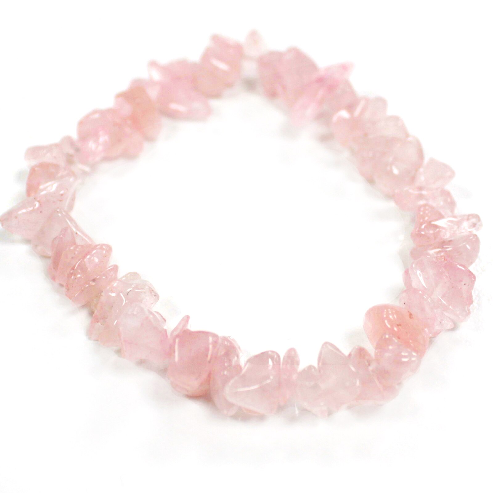 Bratara elastica, Silver Berry, Pietre Semipretioase - Cuart Roz - eMAG.ro