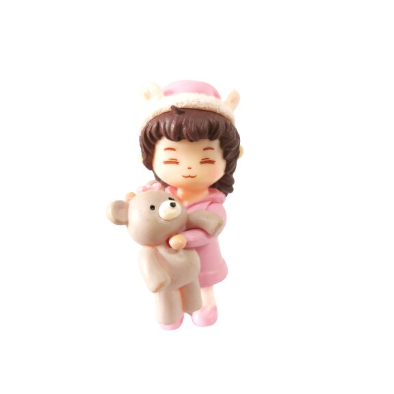 Figurine bebe fetia cu ursulet 7 cm - eMAG.ro