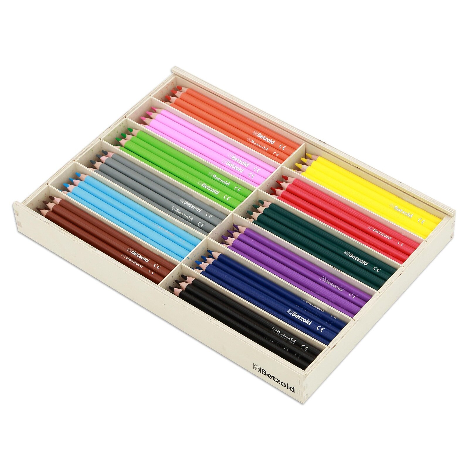 Set de 144 creioane triunghiulare groase - eMAG.ro