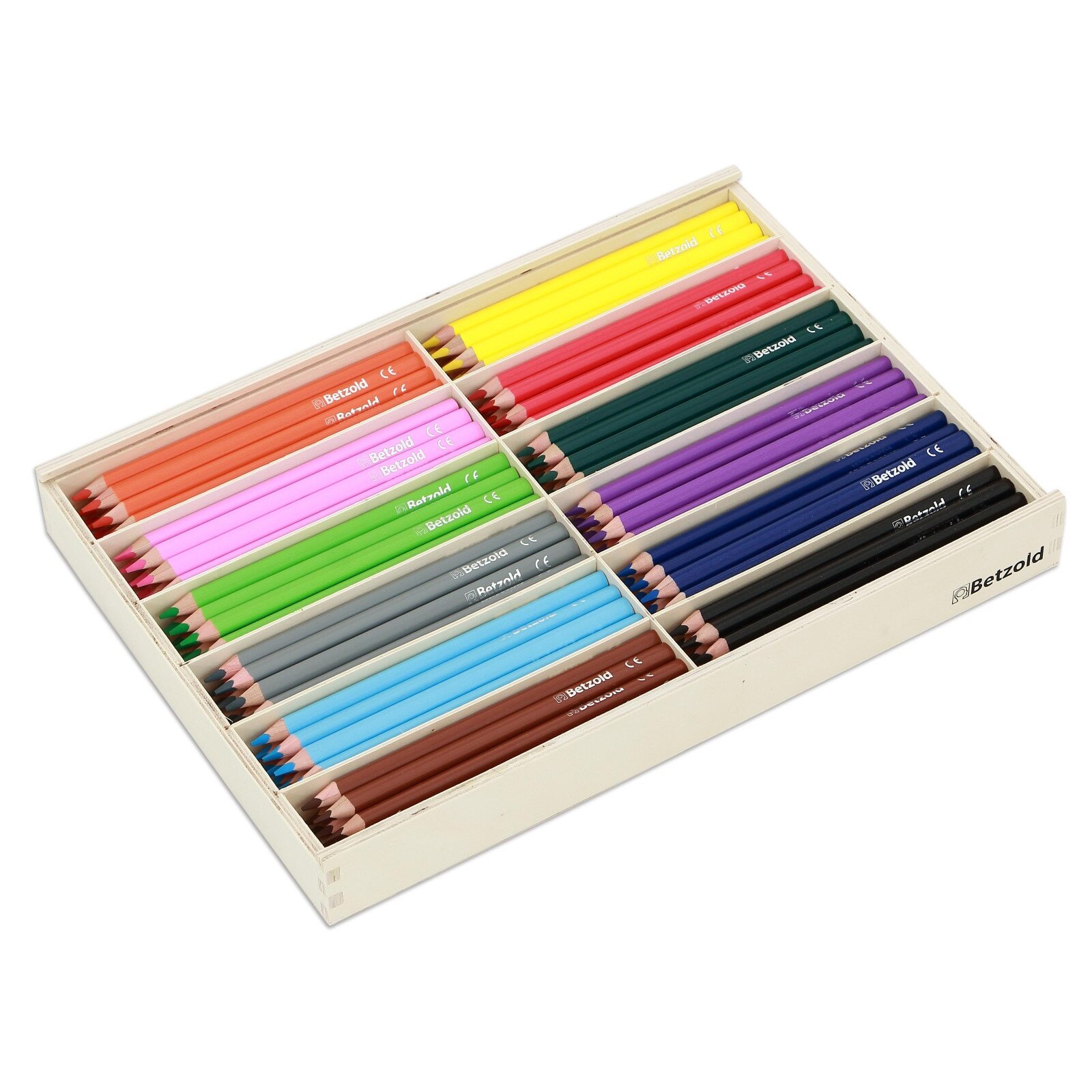 Set de 144 creioane triunghiulare groase - eMAG.ro