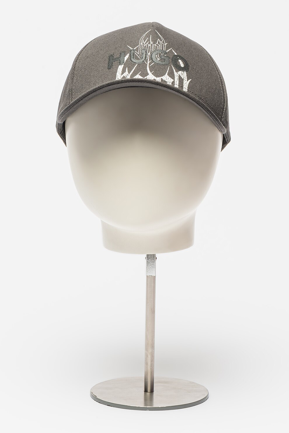 HUGO, Sapca ajustabila cu detalii grafice Jude, Alb fildes, Gri ...