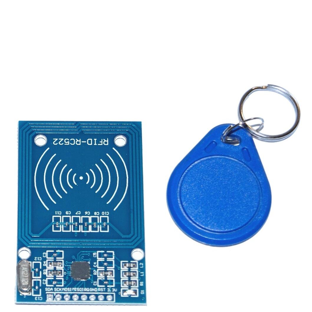 Modul cititor cartela cu breloc si card, RFID, 40x60mm, Albastru ...