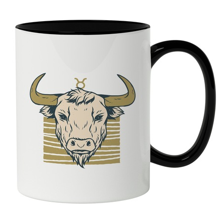 Cana Cu Semn Zodiac Taur, Animal Coarne Lungi Semn Simbolic Taurus ...