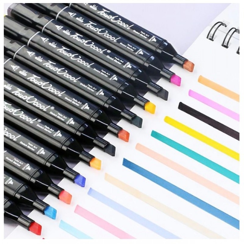 Set 80 markere, 2 capete cu 2 carti de colorat si geanta de depozitare ...