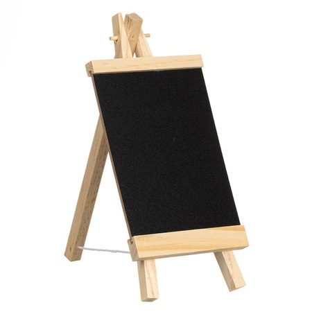 Tabla decorativa cu sevalet, lemn, negru, 9 x 20 cm - eMAG.ro