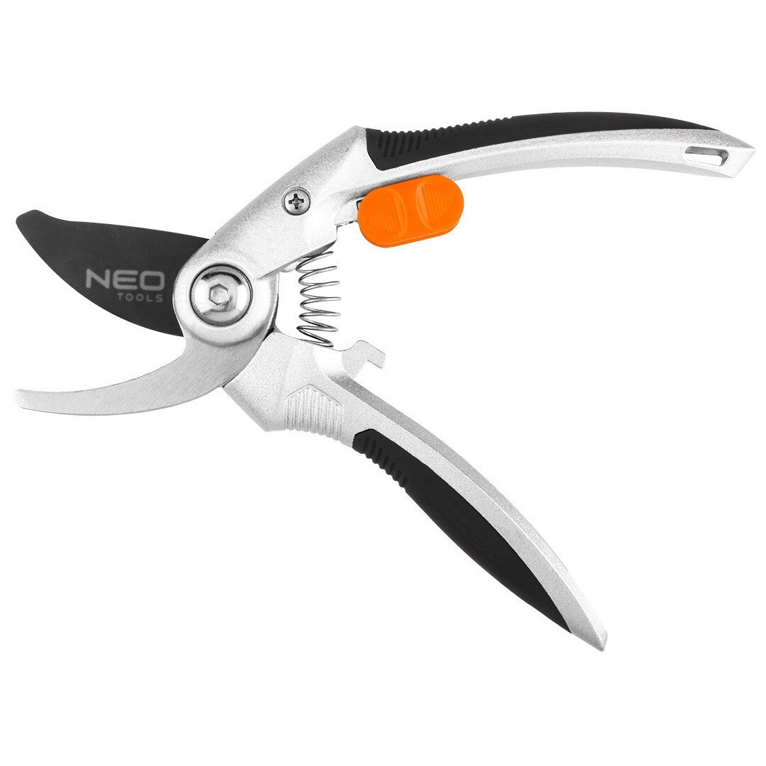 Foarfec de gradina, Neo Tools, 210 mm, Aluminiu/Cauciuc, Gri/Negru ...