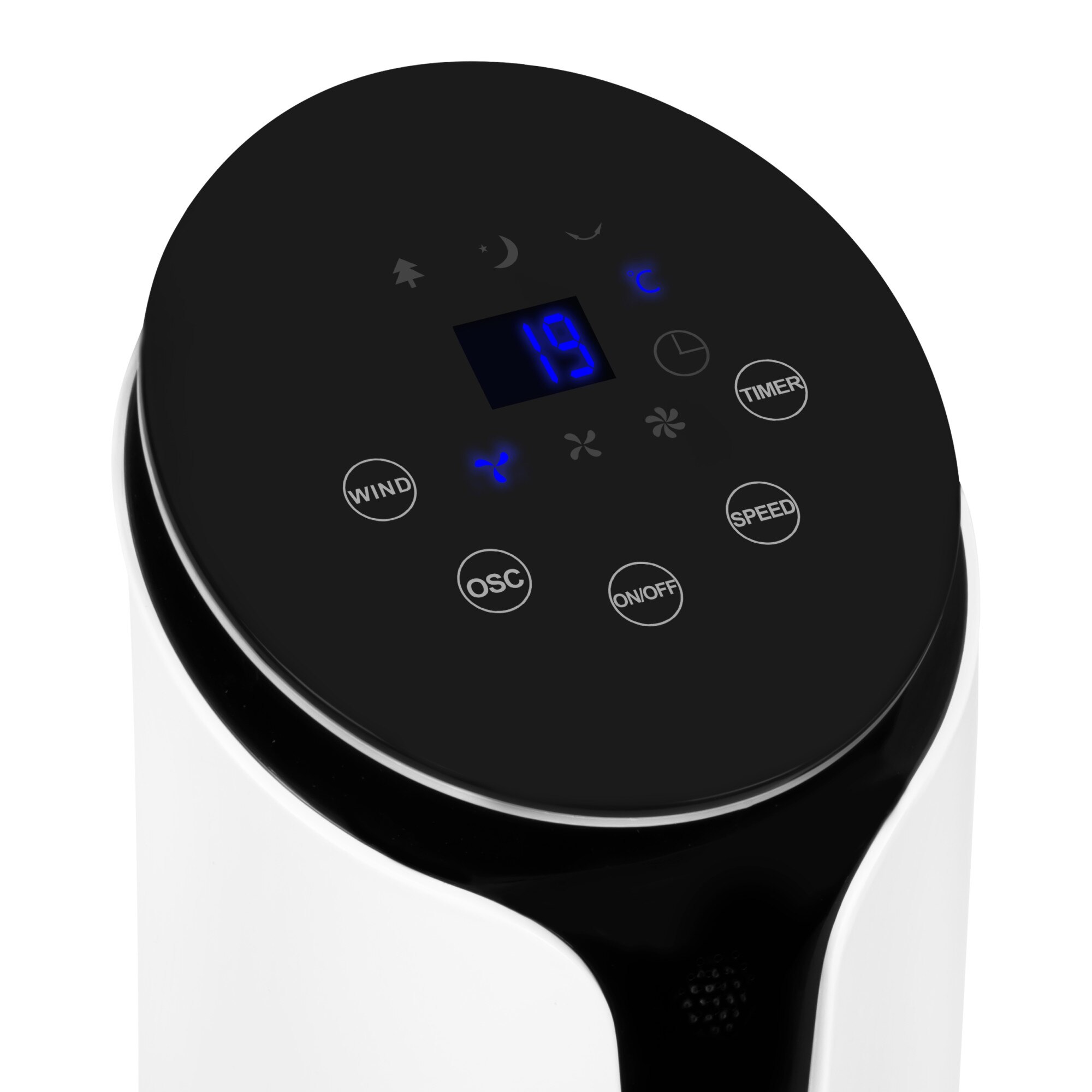 Вентилатор VONROC, AF505AC_WHITE, Тип кула, Елегантен, 110 см, 3 ...