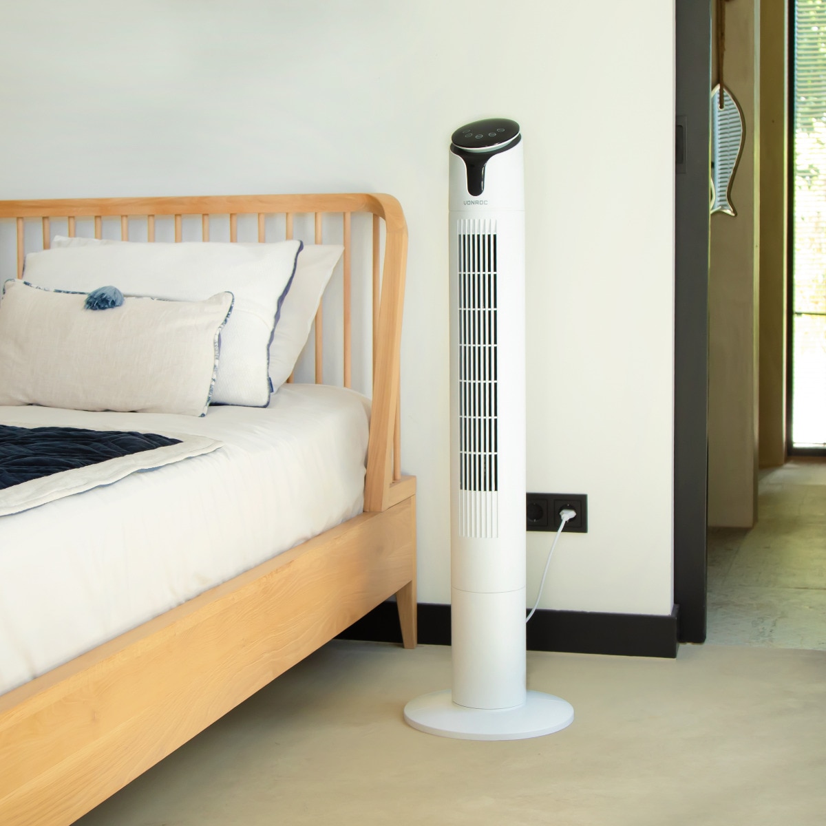 VONROC AF505AC_WHITE torony ventilátor, elegáns, 110cm, 3 ...