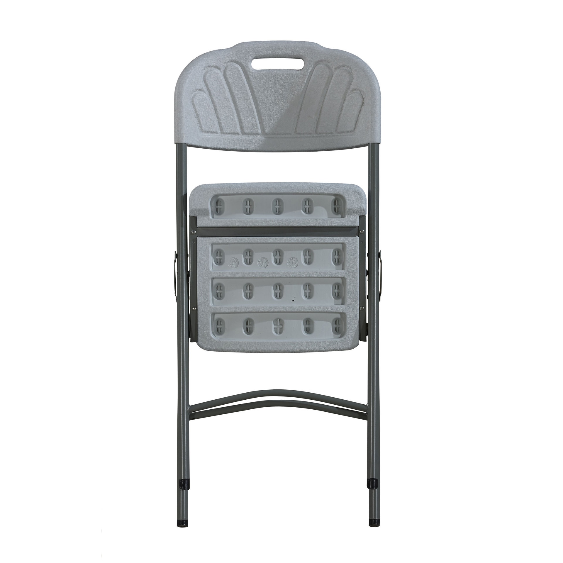 Scaun pliabil de exterior pentru terasa, camping, gradina, abs, gri ...