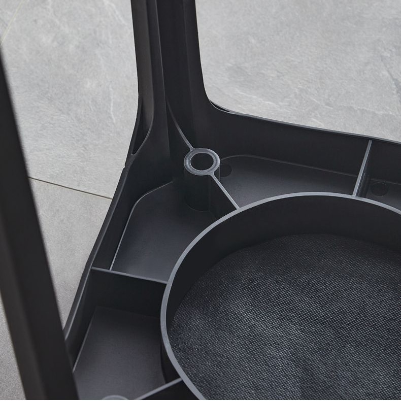 Scaun bucatarie tip taburet, living, terasa tapitat crem, 45x30x30 ...