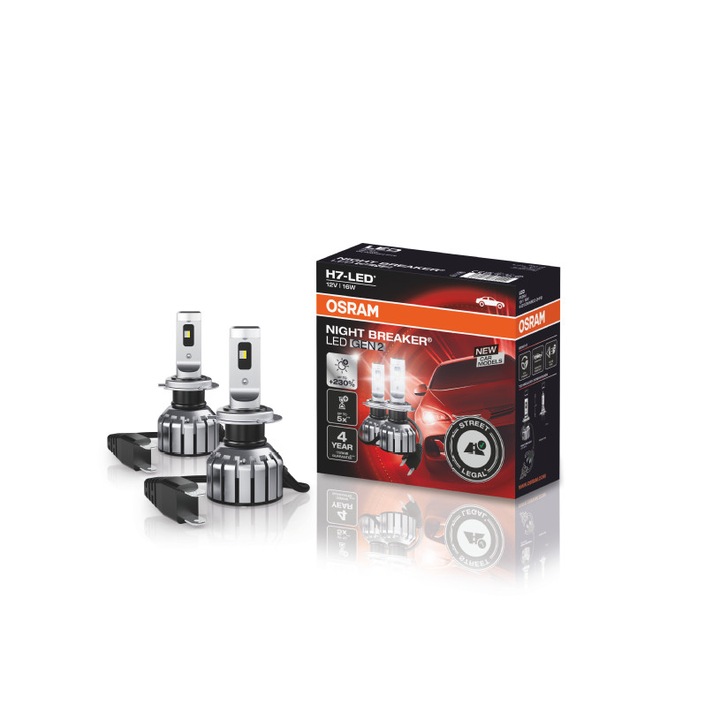 Bec auto, Osram, H7, 6000K GEN2, 2buc - eMAG.ro