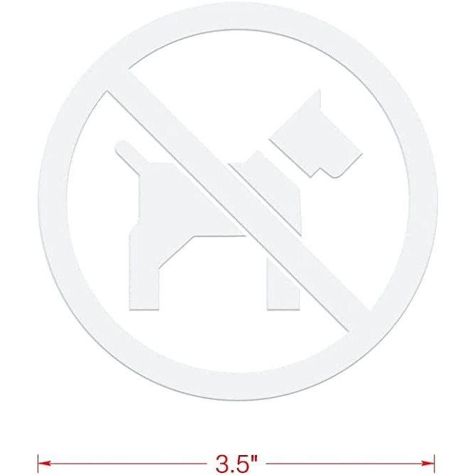 Set stickere, avertizare, Interzis animale, autocolant, 4 buc, 8x8 cm ...