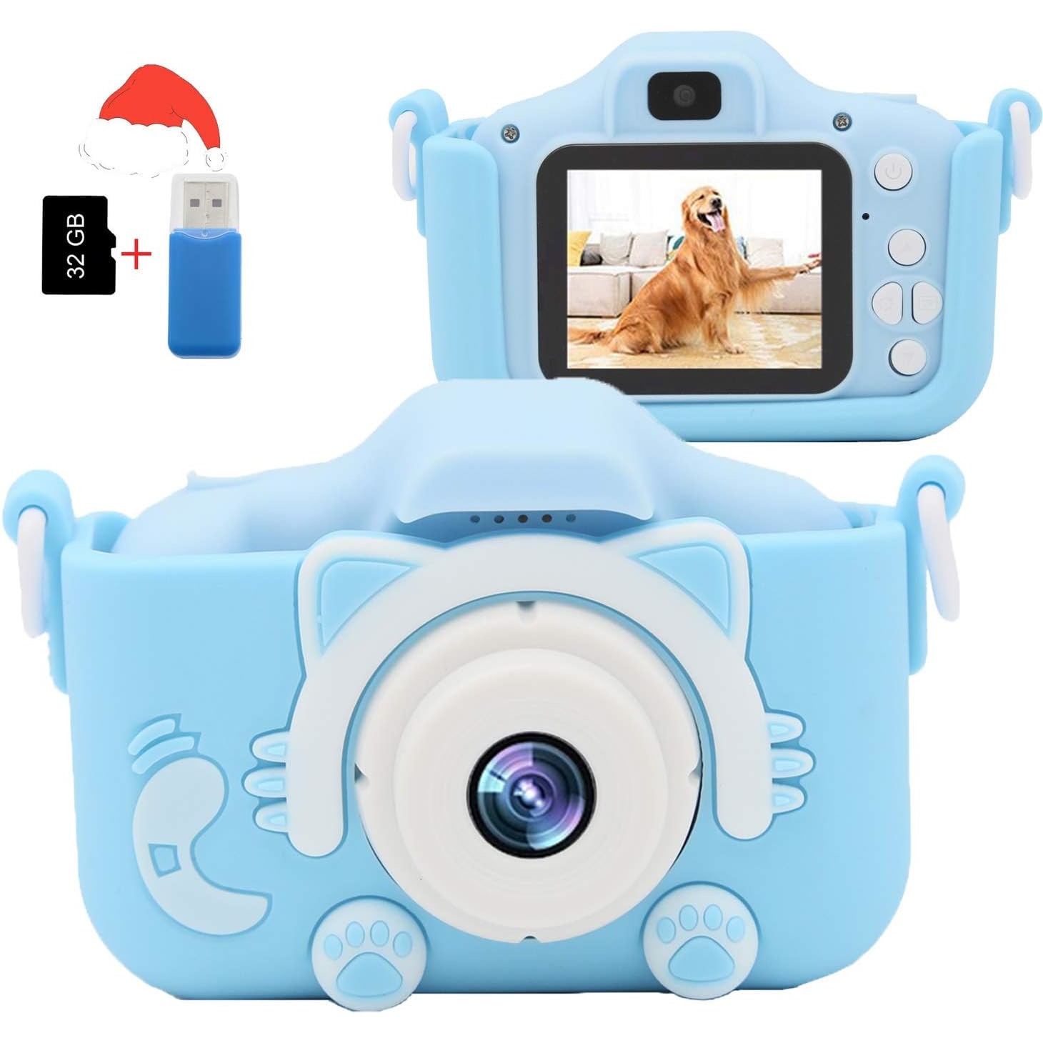 Camera digitala pentru copii, 32GB, Albastru - eMAG.ro