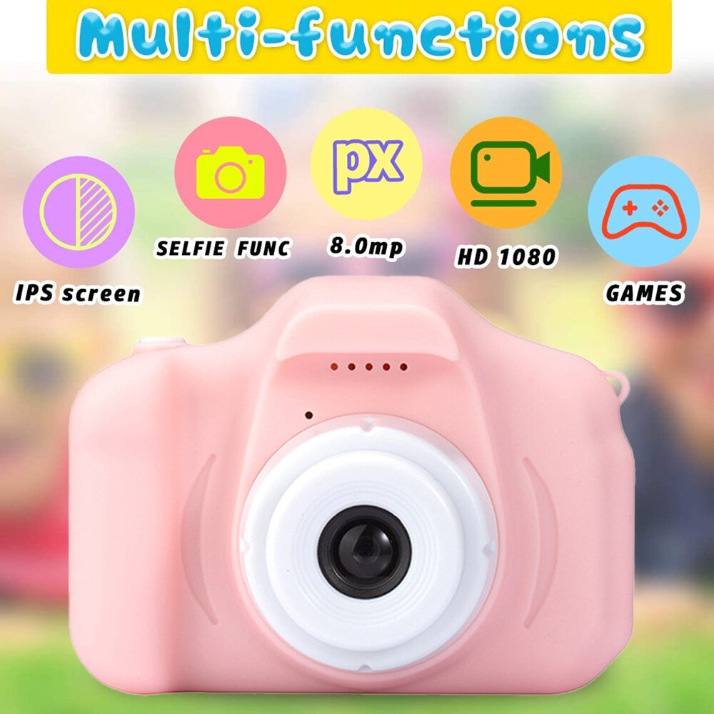 Camera foto pentru copii, HD, 32GB, Roz - eMAG.ro