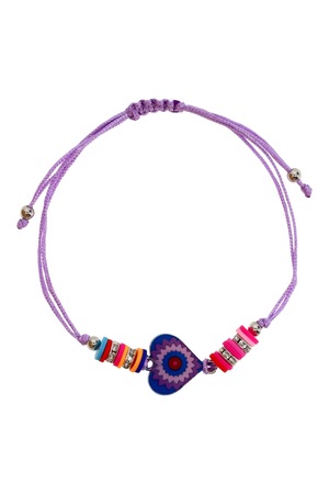 Bratara simbol Inima, Reglabila, NO470, Multicolor - eMAG.ro